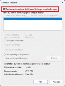 Augmenter la mémoire virtuelle de Windows 11 pour optimiser la RAM
