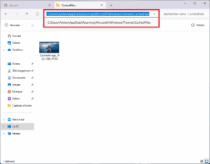 How to recover the current wallpaper under Windows 11 / 10?