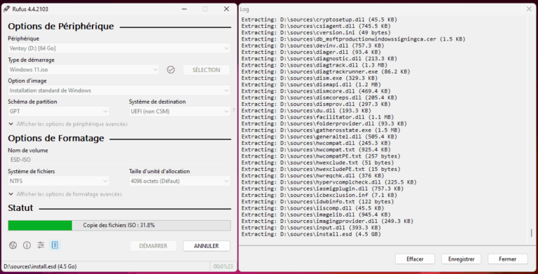 Installer Windows 11 sur PC non compatible avec Rufus